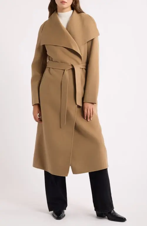 Mackage Mai Wool Wrap Coat - Light Camel