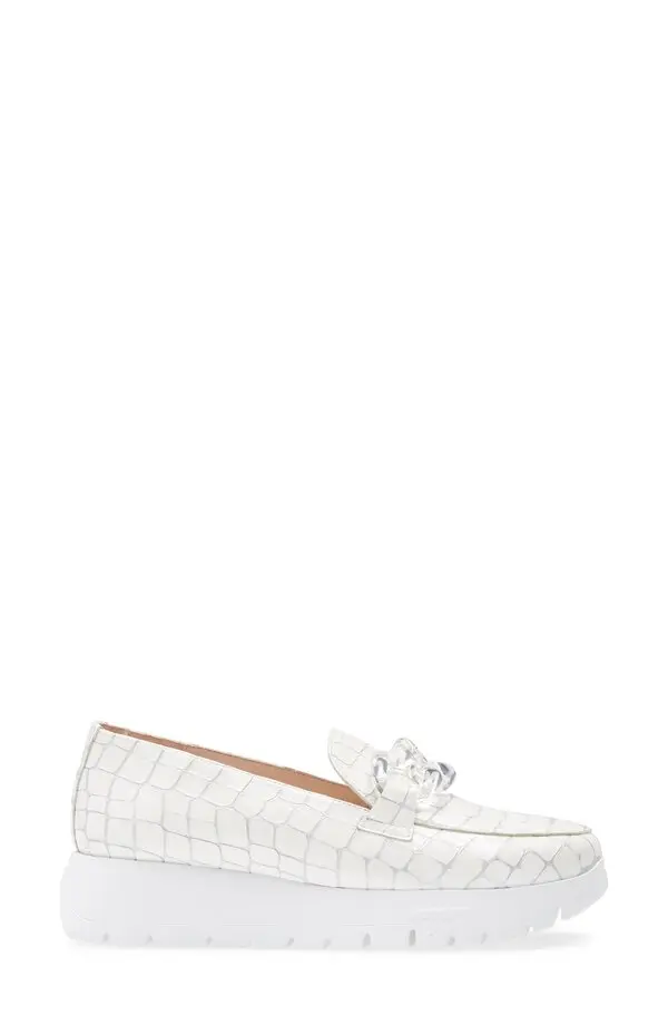 WONDERS A-2405 Platform Loafer - White