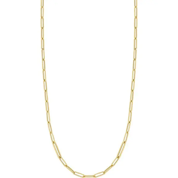 Roberto Coin 18k Gold Paper Clip Chain Necklace - Yg