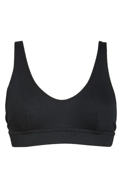 Commando Luxury Rib Bralette - Black
