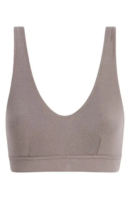 Commando Luxury Rib Bralette - Truffle