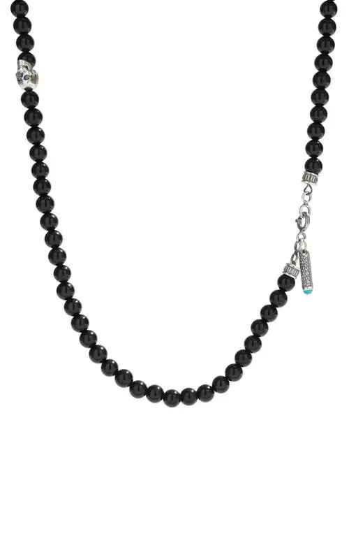 DEGS & SAL Onyx Bead Necklace