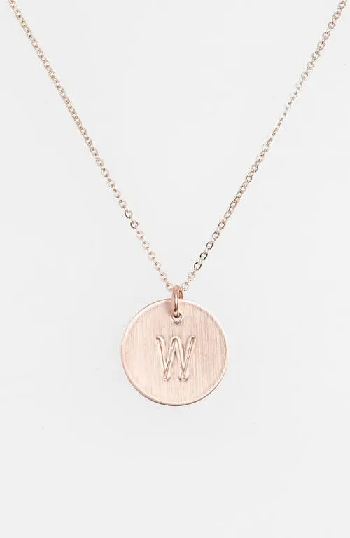 NASHELLE 14k-gold Fill Initial Disc Necklace - 14k Gold Fill W