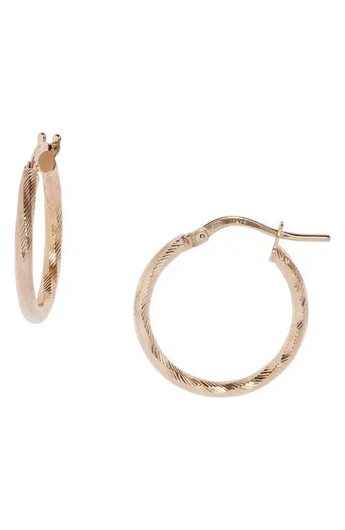 Argento Vivo Twisted Hoop Earrings - Gold