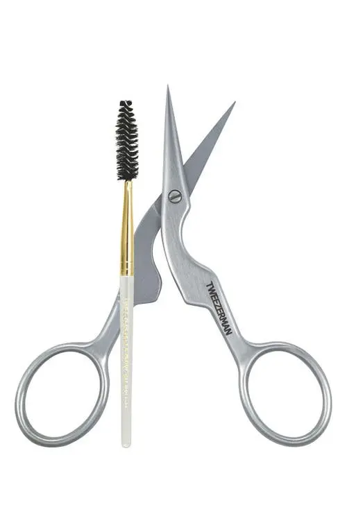 TWEEZERMAN Brow Shaping Scissors & Brush - No Color