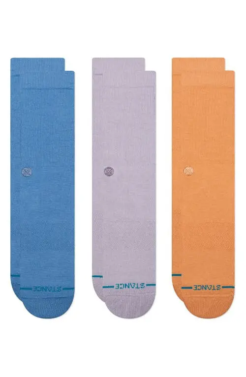 Stance Icon Assorted 3-pack Crew Socks - Capriblue