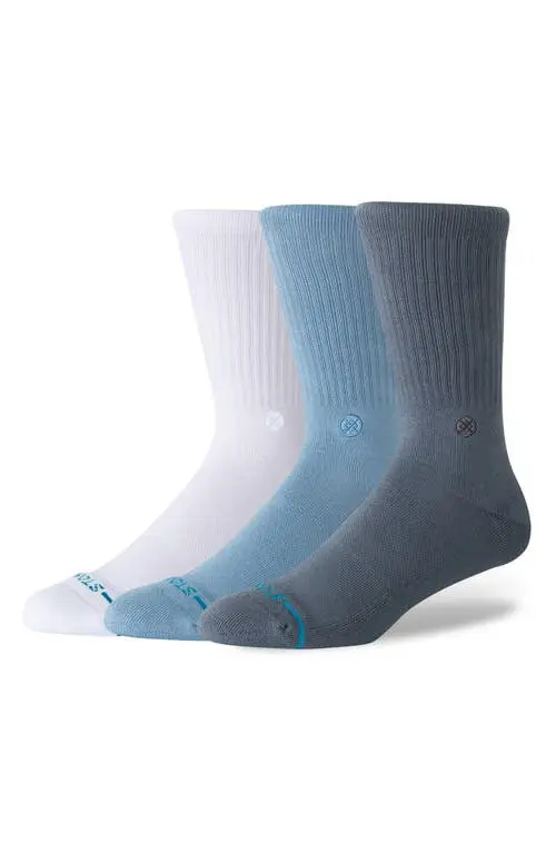Stance Icon Assorted 3-pack Crew Socks - Turbulence