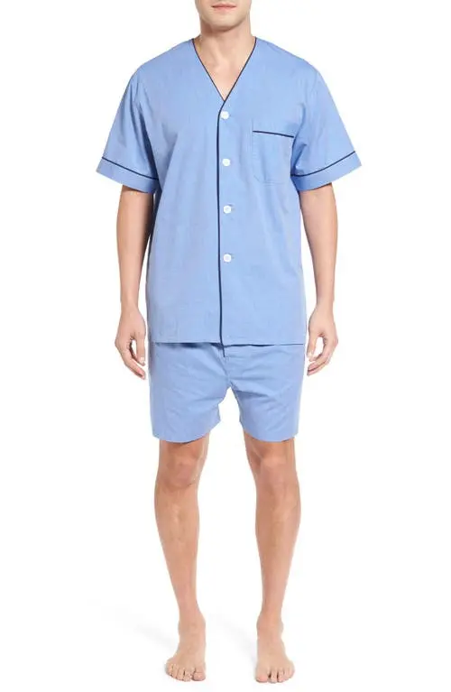 Majestic International Cotton Short Pajamas - Blue