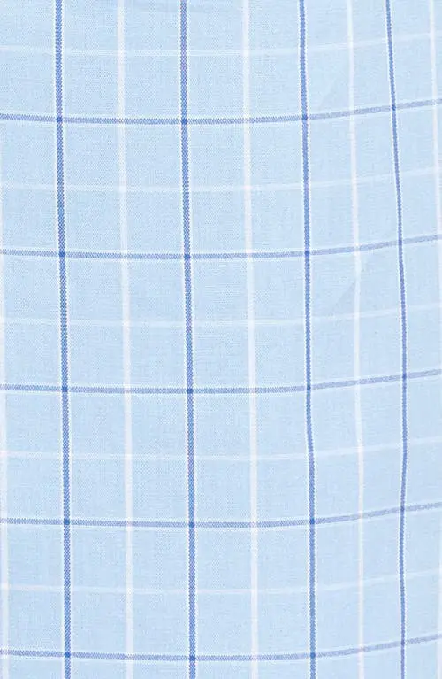 Majestic International Cotton Short Pajamas - Light Blue Check