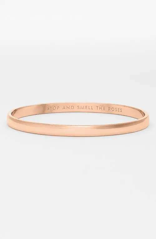 Kate Spade New York Stop And Smell The Roses' Bangle - Rose Gold