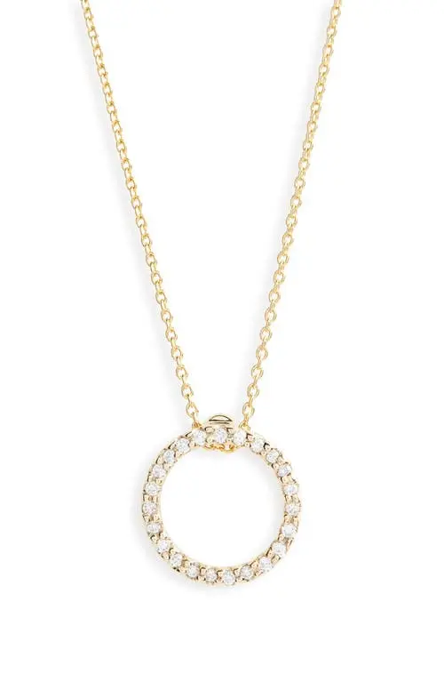 Roberto Coin Xs Diamond Pendant Necklace - Yellow Gold