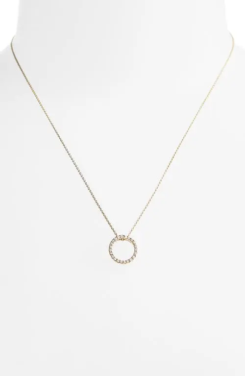 Roberto Coin Xs Diamond Pendant Necklace - Yellow Gold