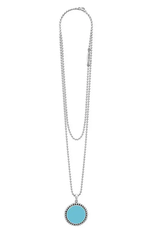 Lagos Maya Pendant Necklace - Silver/blue