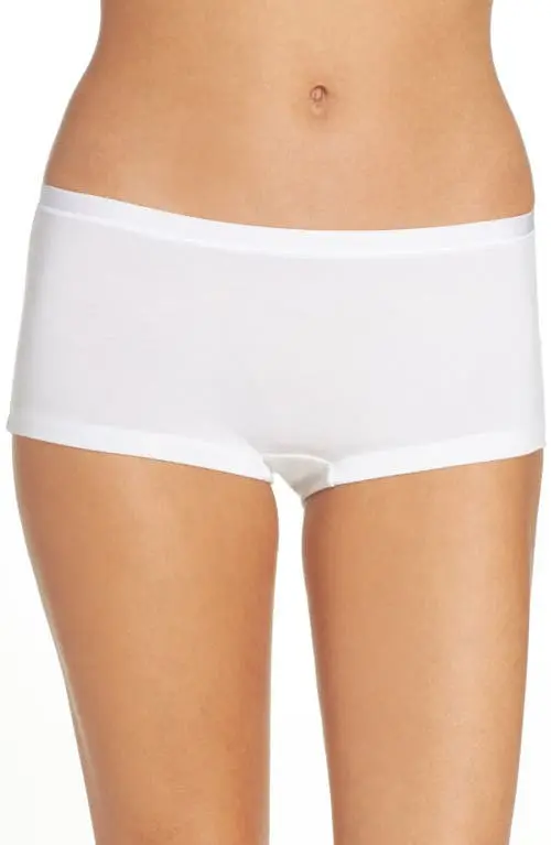 Hanro Stretch Modal Boyshorts - White