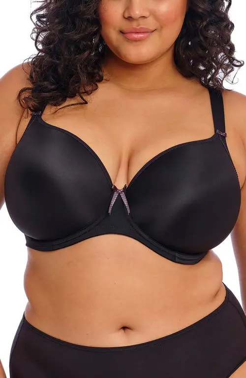 Elomi Bijou Full Figure Underwire Plunge Bra - Black