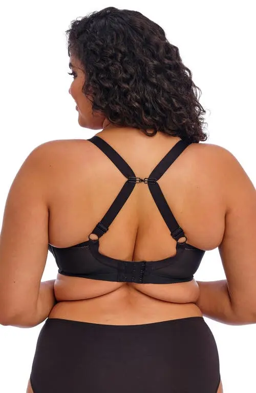 Elomi Bijou Full Figure Underwire Plunge Bra - Black