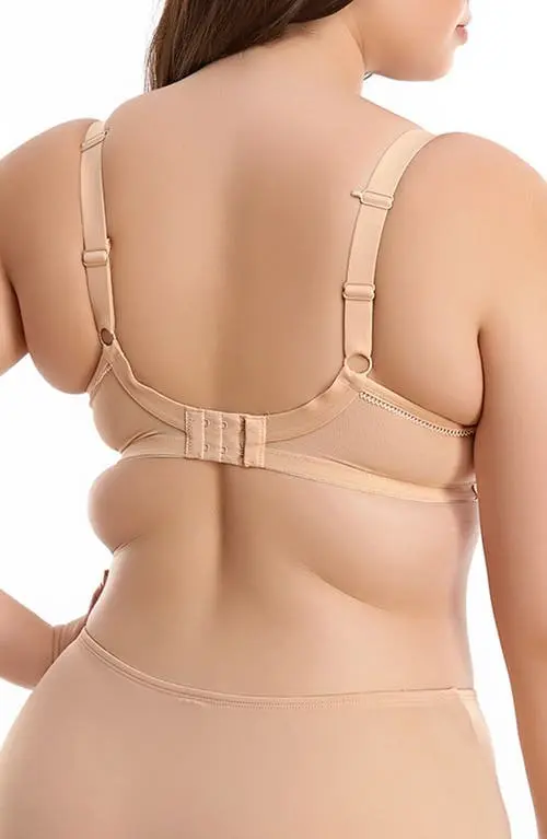 Elomi Bijou Full Figure Underwire Plunge Bra - Sand