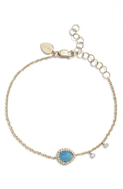 Meira T Opal And Diamond Bracelet - Blue