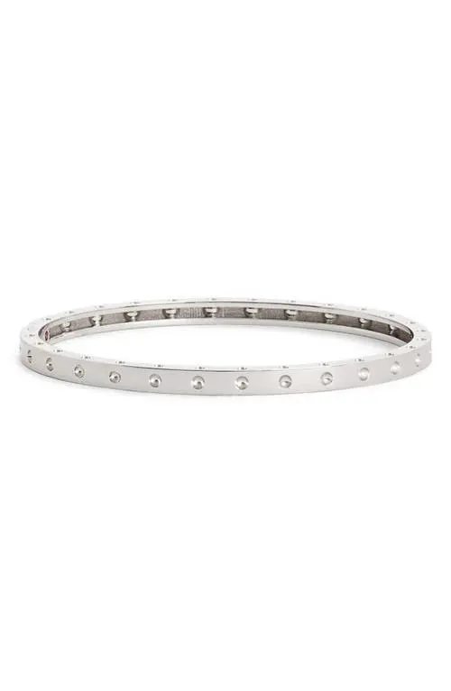 Roberto Coin 18k Gold Symphony Pols Moi Ruby Bangle - White Gold
