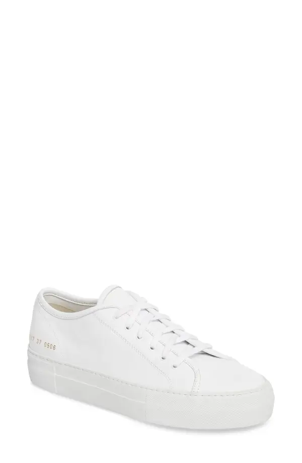 COMMON PROJECTS Tournament Low Top Leather Sneaker - White