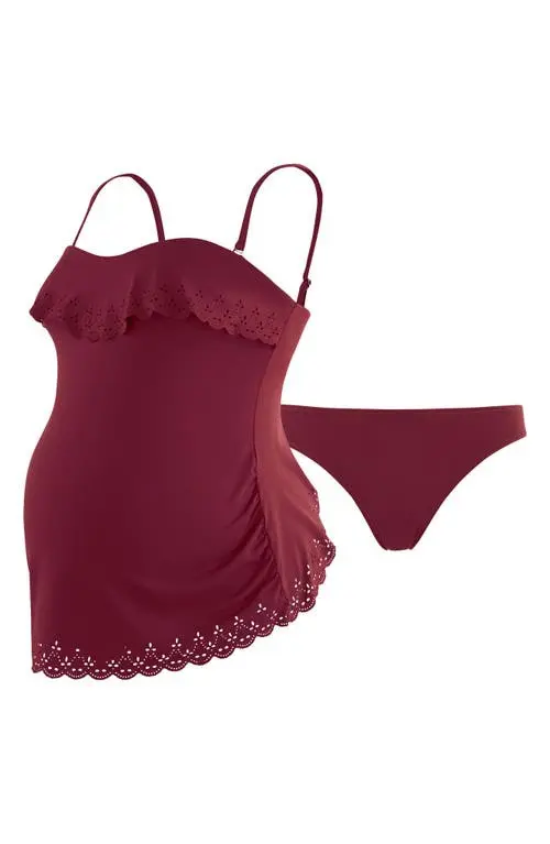 CACHE COEUR Bloom Tankini Maternity Swimsuit