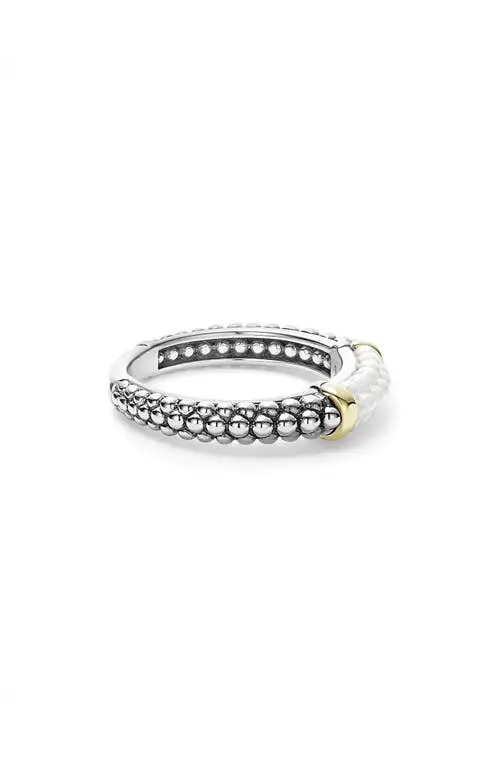 Lagos Caviar Stacked Band Ring