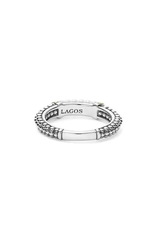 Lagos Caviar Stacked Band Ring