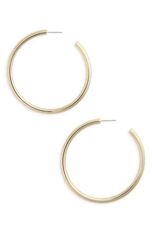 Nordstrom Sleek Tube Hoop Earrings - Gold