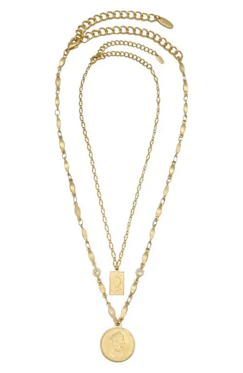 Ettika Set Of 2 Pendant Necklaces