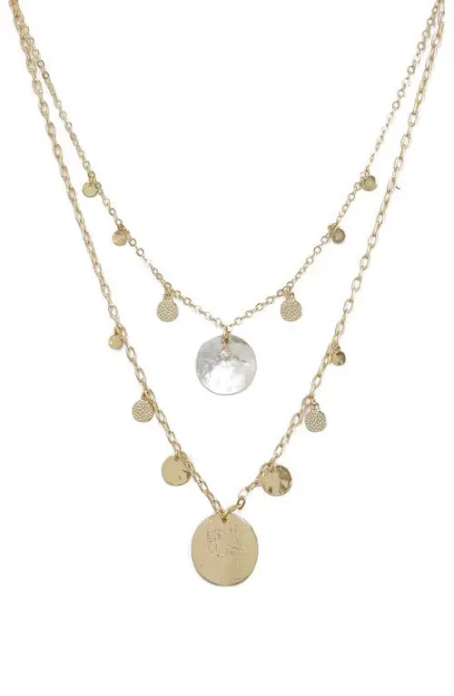 Ettika Set Of 2 Disc Station Necklaces