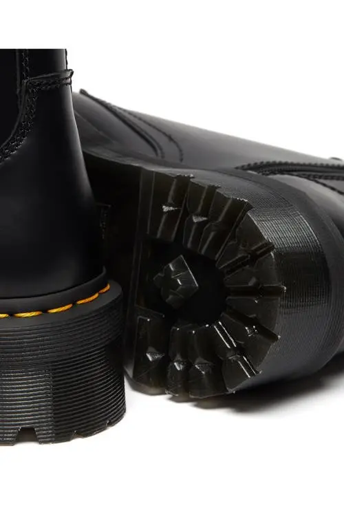 Dr. Martens Jadon Platform Boot - Black Polished Smooth