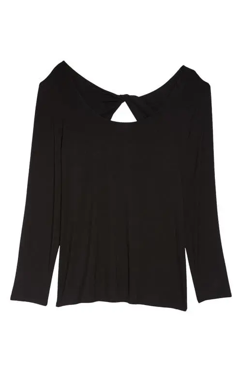 Loveappella Twist Back Top - Black