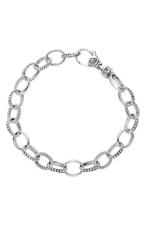 Lagos Link Caviar Chain Bracelet - Silver