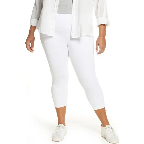 Lyssé Ntials Denim Capri Leggings - White