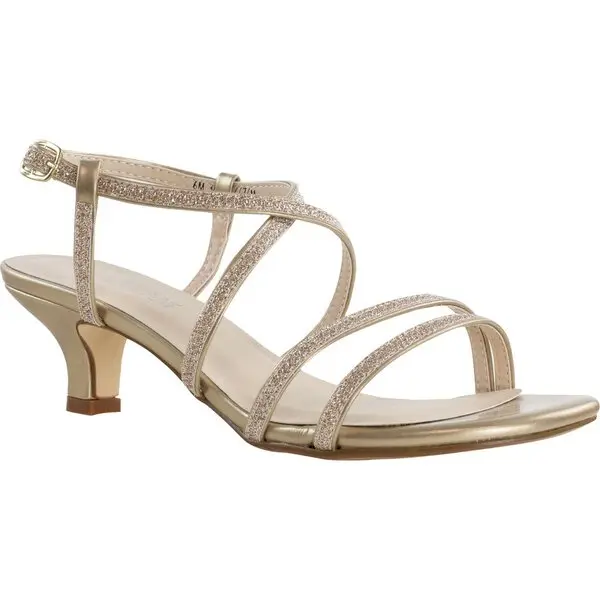 TOUCH UPS Maisie Kitten Heel Slingback Sandal - Champagne