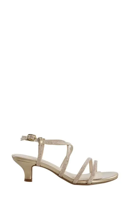 TOUCH UPS Maisie Kitten Heel Slingback Sandal - Champagne