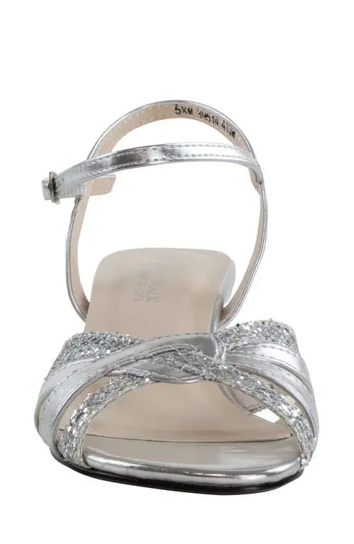 TOUCH UPS Jane Ankle Strap Sandal - Silver