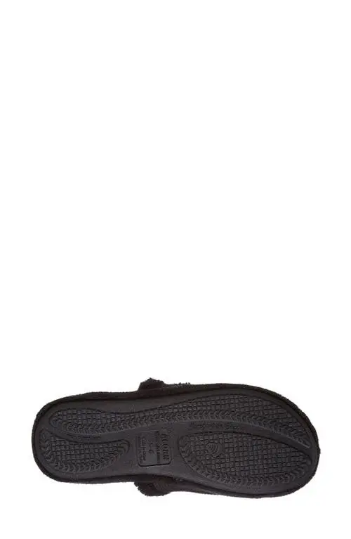 Acorn Waffle Spa Slide Slipper - Black