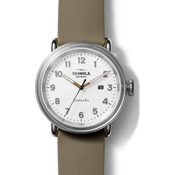 Shinola Detrola Silicone Strap Watch