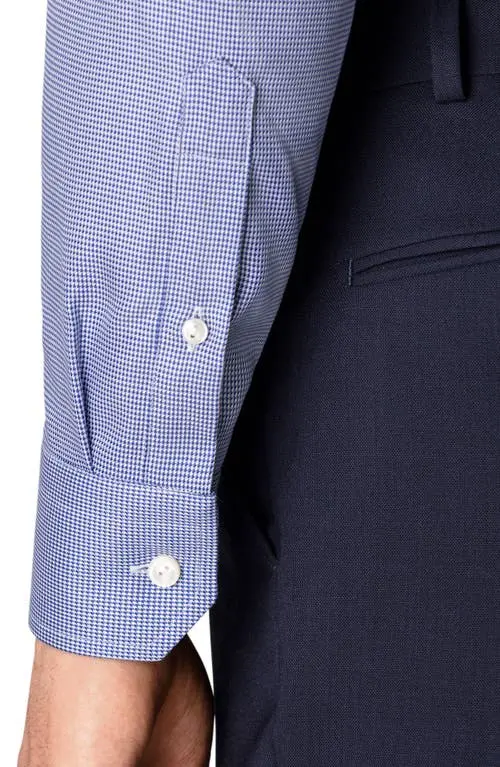 Eton Slim Fit Houndstooth Cotton Dress Shirt
