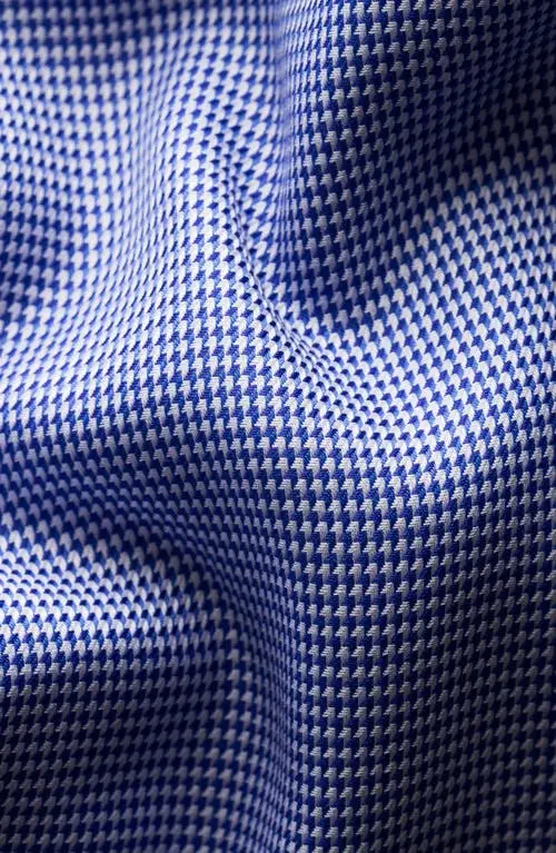 Eton Slim Fit Houndstooth Cotton Dress Shirt