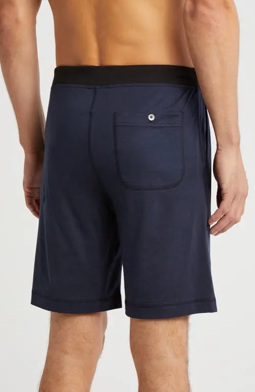 Daniel Buchler Peruvian Pima Cotton Lounge Shorts - Midnight