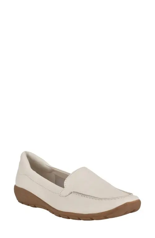 Easy Spirit Abide Loafer Wide Width By - Chic Cream Leather