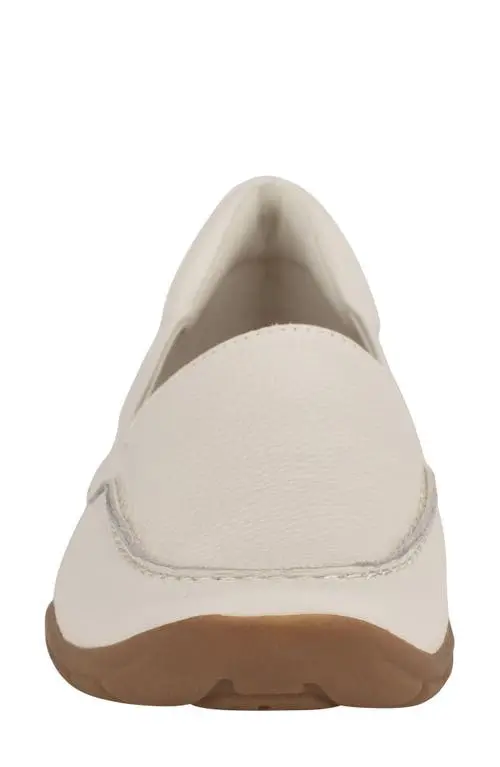 Easy Spirit Abide Loafer Wide Width By - Chic Cream Leather