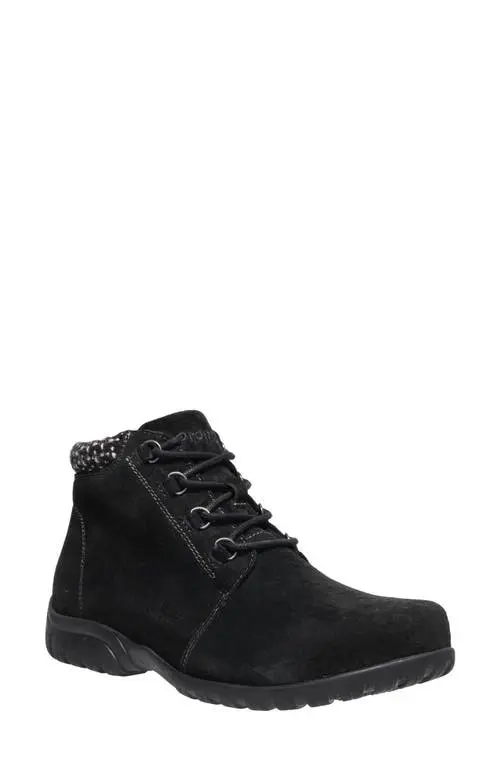 PROPET Delaney Water-resistant Bootie - Black Suede
