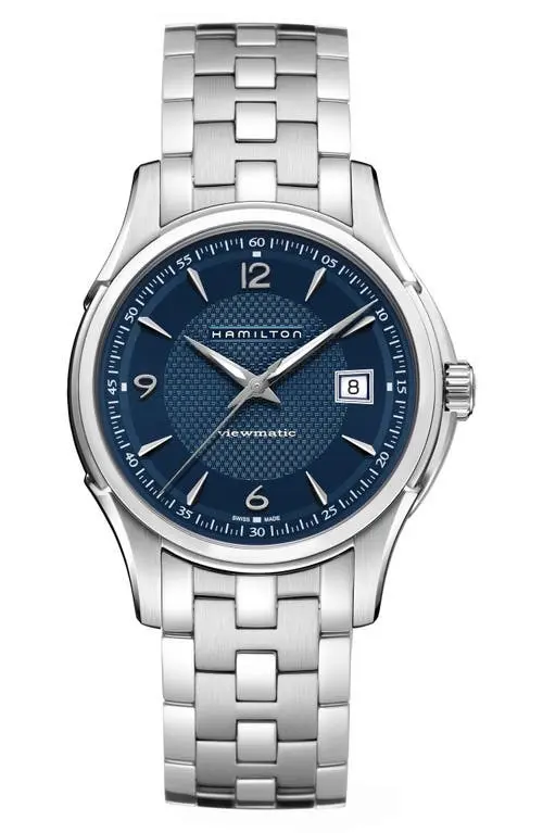 Hamilton Jazzmaster Viewmatic Bracelet Watch - Blue/silver