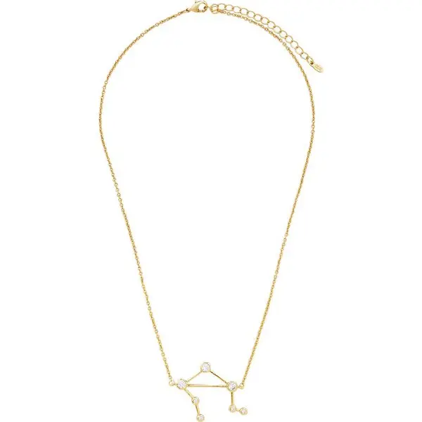 Sterling Forever Constellation Necklace - Gold - Libra