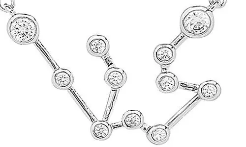 Sterling Forever Constellation Necklace - Silver - Aquarius