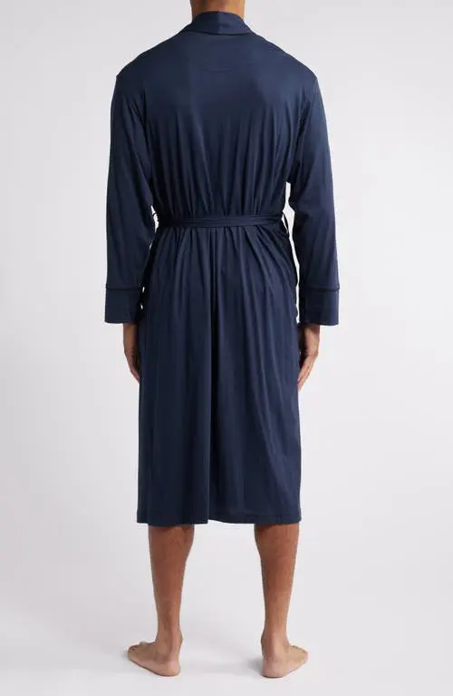 Daniel Buchler Peruvian Pima Cotton Robe - Midnight