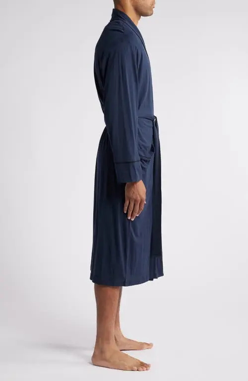 Daniel Buchler Peruvian Pima Cotton Robe - Midnight